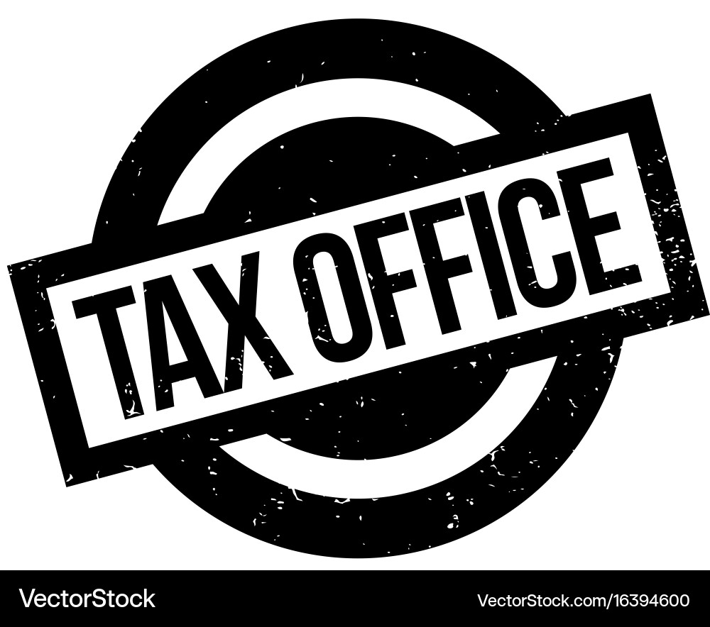 Tax office rubber stamp Royalty Free Vector Image