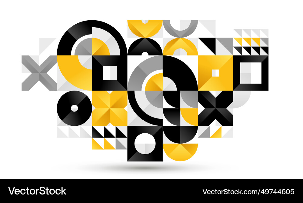 Abstract geometric background tiles wallpaper Vector Image