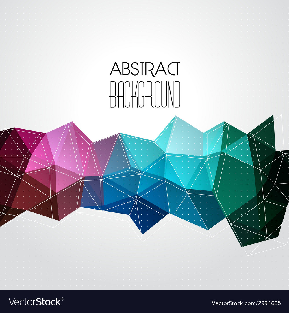 Abstract geometric background with triangle Vector Image