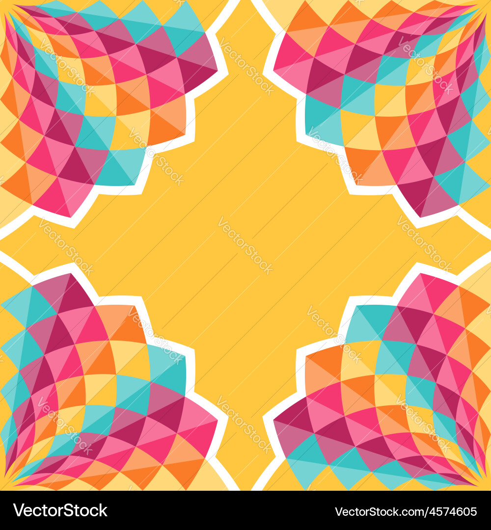 Colorful abstract background party poster design Vector Image