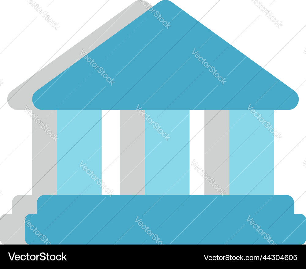 Finance building on a white background Royalty Free Vector