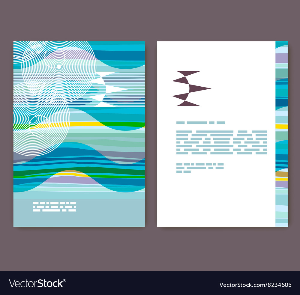 Flyer leaflet booklet layout editable design Vector Image