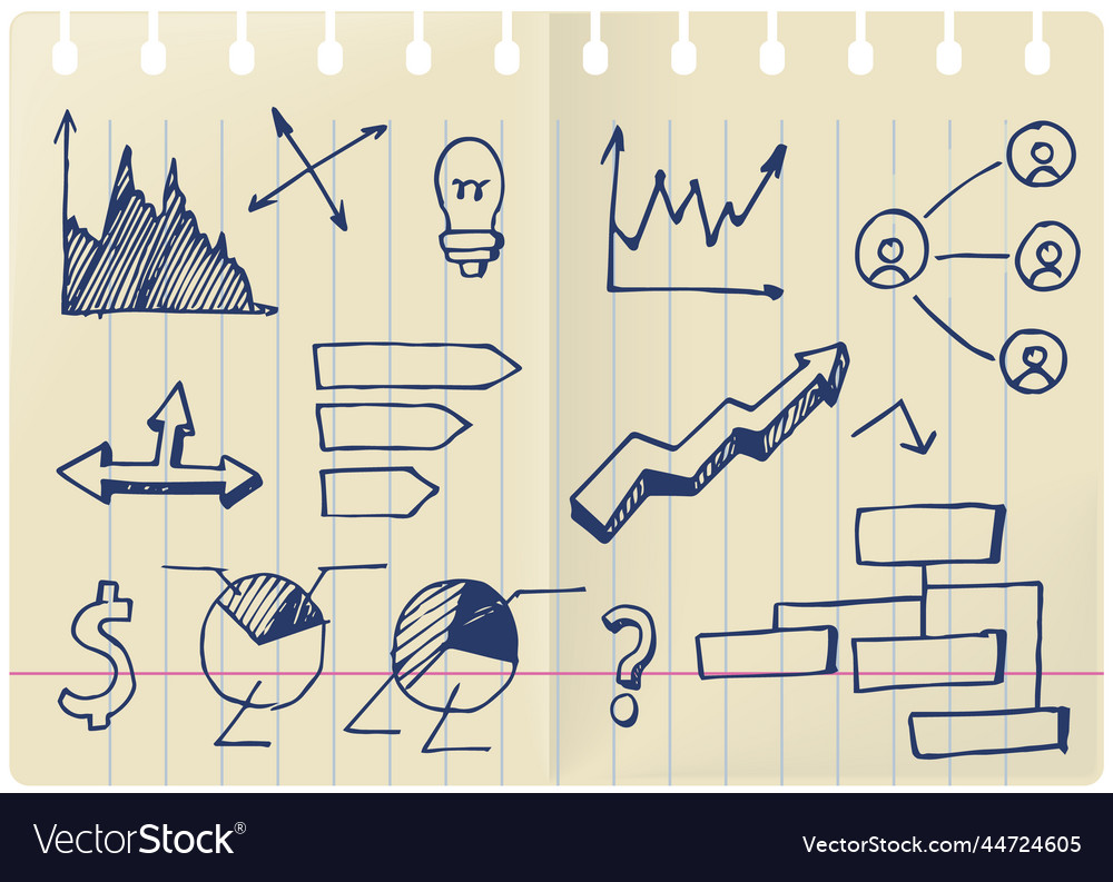 Graphical representation of data infographic Vector Image
