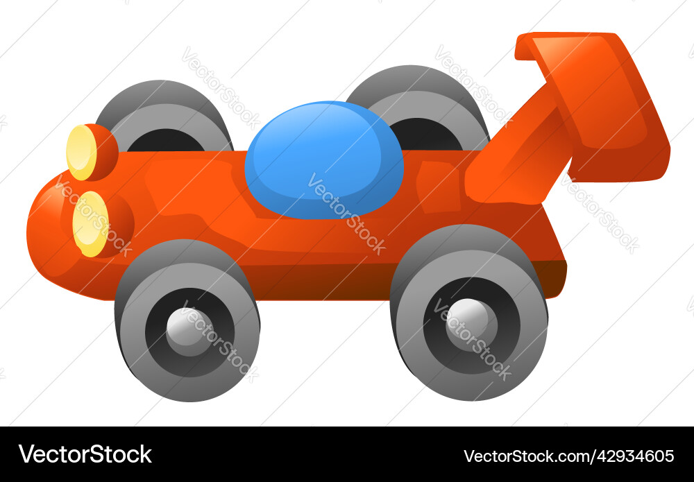 Racing car small cartoon Royalty Free Vector Image
