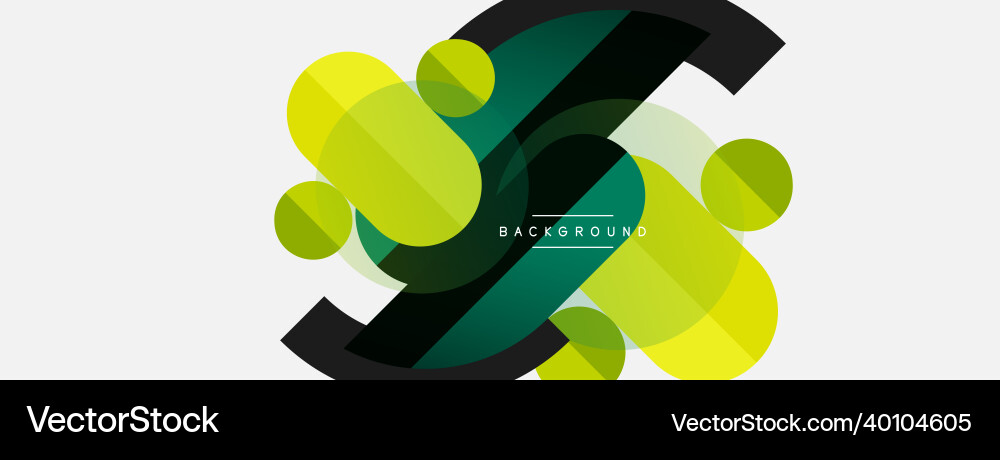 Round geometric shapes lines and circles Vector Image
