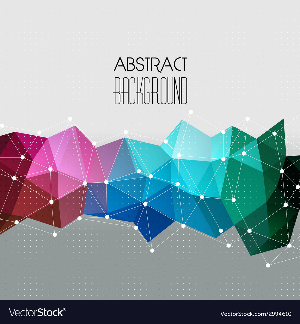 Abstract geometric background with triangle Vector Image