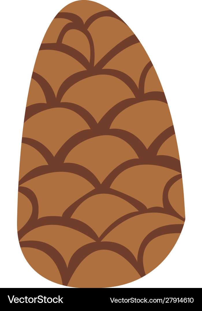 Dry seed christmas isolated icon Royalty Free Vector Image