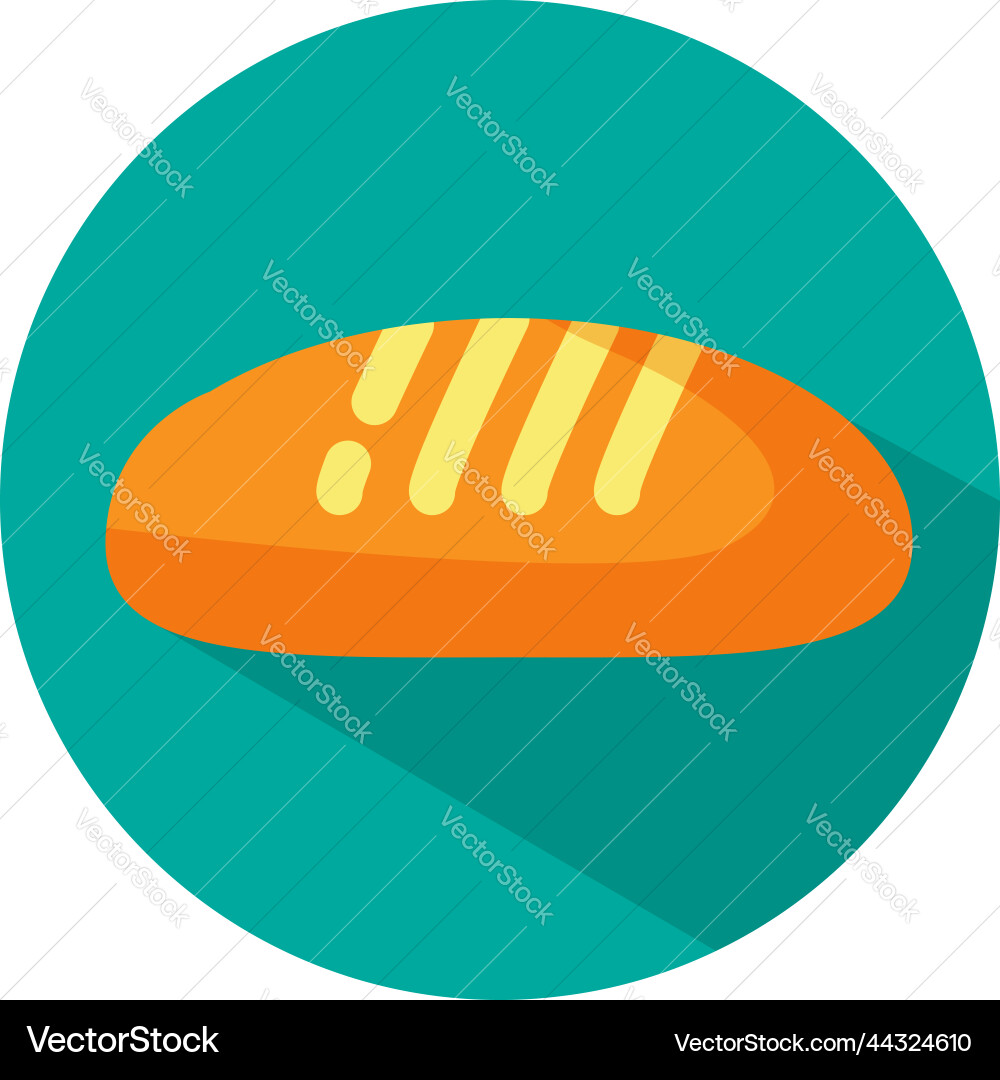 Loaf of bread on a white background Royalty Free Vector