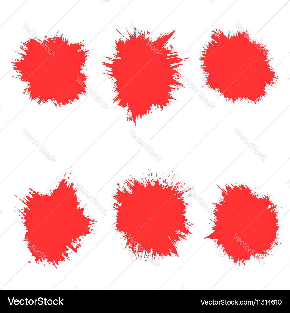 Set of spots the circle Royalty Free Vector Image