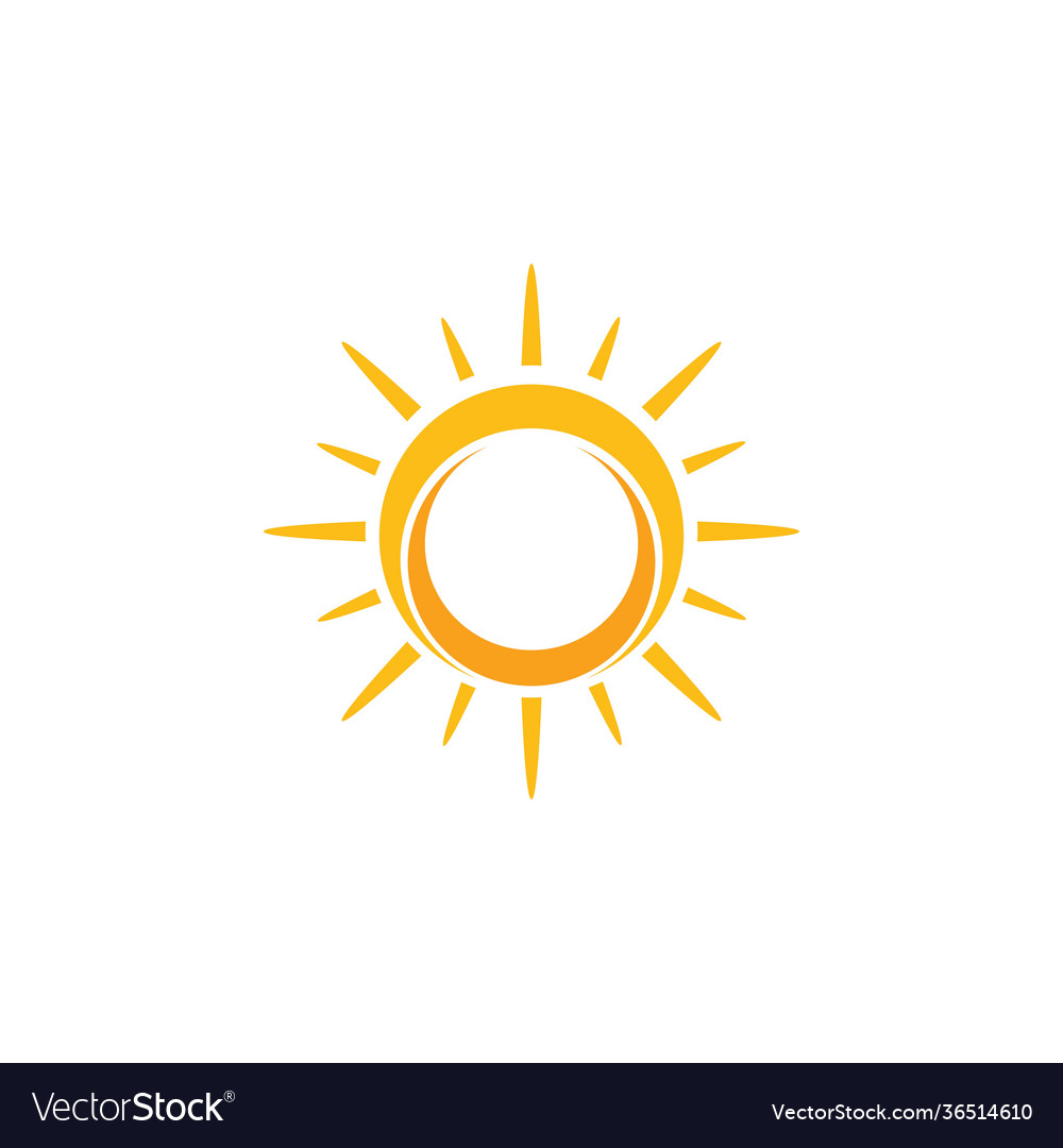 Sun logo Royalty Free Vector Image - VectorStock