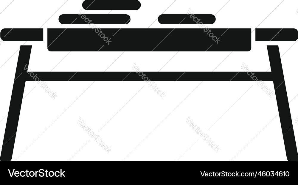 Table icon simple interior furniture Royalty Free Vector
