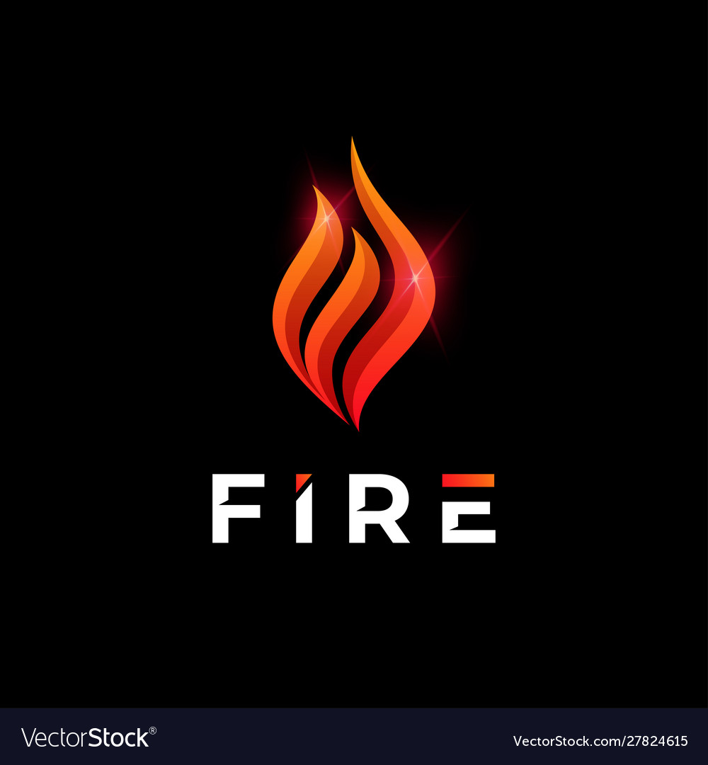 Fire logotype template Royalty Free Vector Image