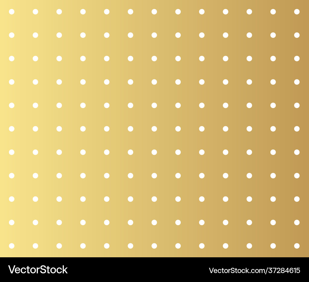 Gold polka dots pattern colorful holiday Vector Image