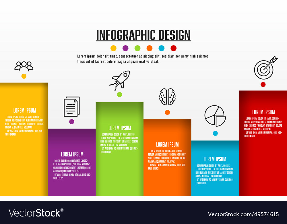Presentration business infographic template 6 Vector Image Presentration business infographic template 6 Vector Image