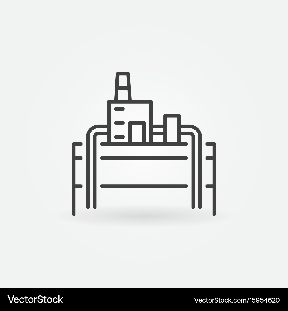 Geothermal power plant icon Royalty Free Vector Image