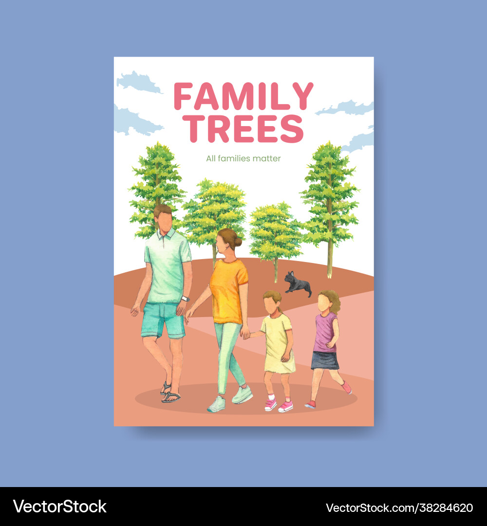 Poster template with international day Royalty Free Vector