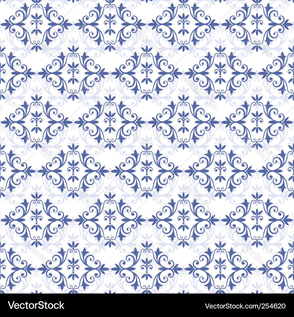 White blue seamless pattern Royalty Free Vector Image