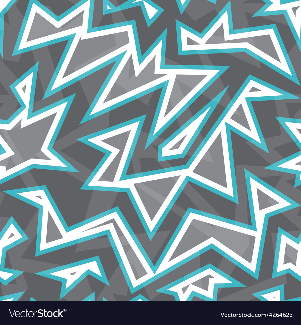Abstract geometric blue seamless pattern Vector Image