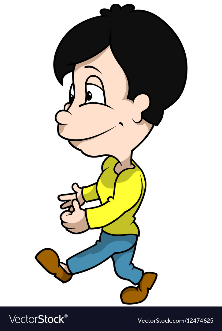 Boy marching Royalty Free Vector Image - VectorStock