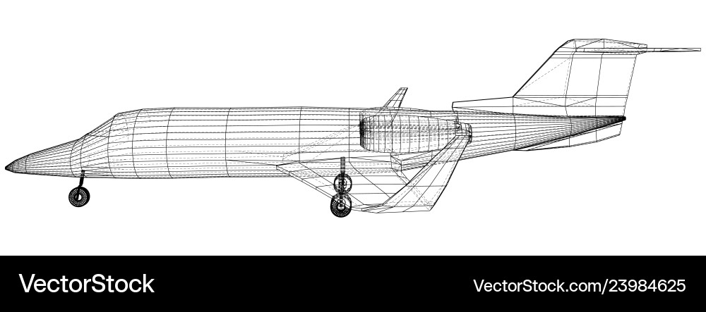 Commercial airplane fast travel Royalty Free Vector Image