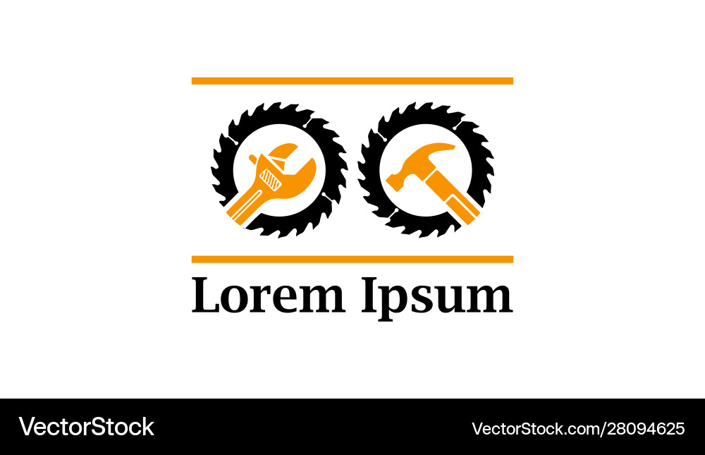 Icon for tools and industrial equipment Royalty Free Vector