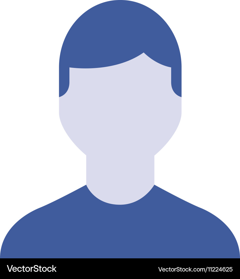 Man male avatar line icon Royalty Free Vector Image