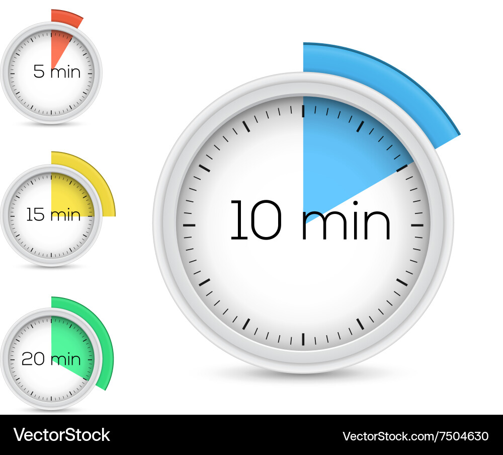 Collection of timers Royalty Free Vector Image