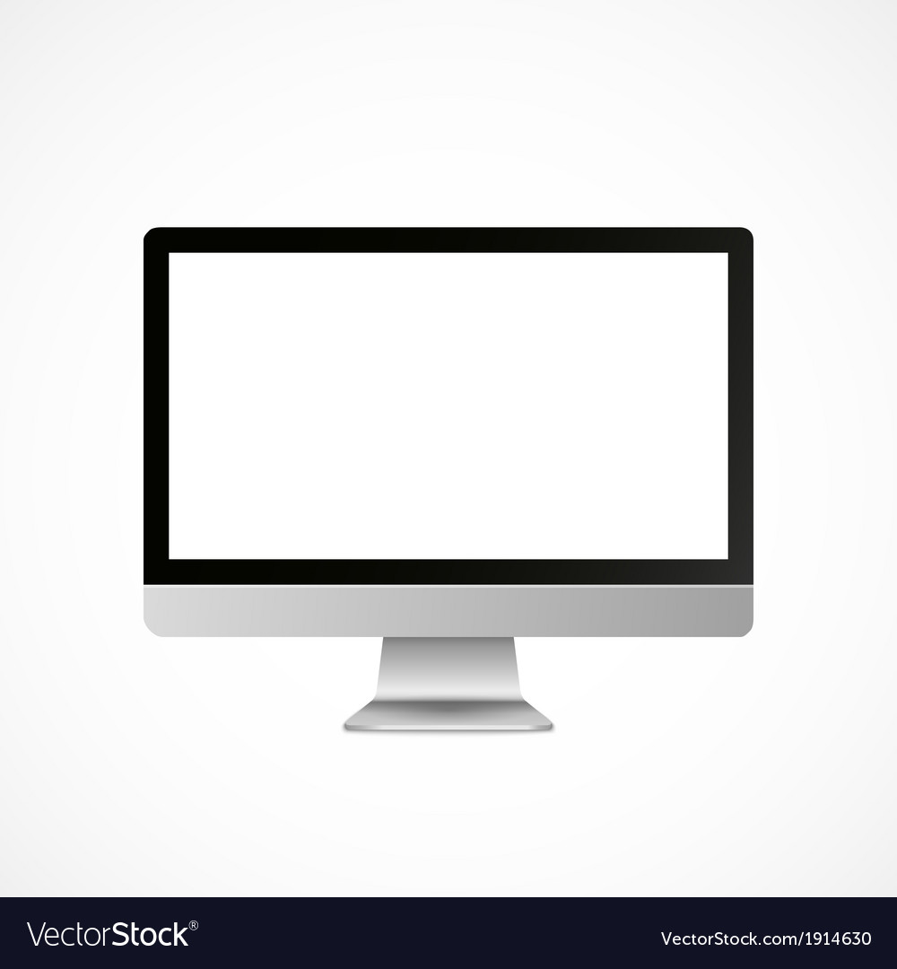 Computer monitor Royalty Free Vector Image - VectorStock