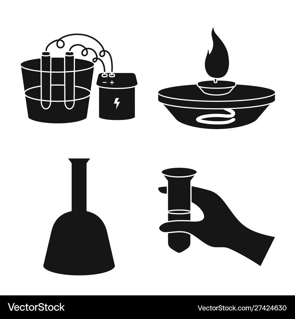 Design pharmacology and experiment sign Royalty Free Vector
