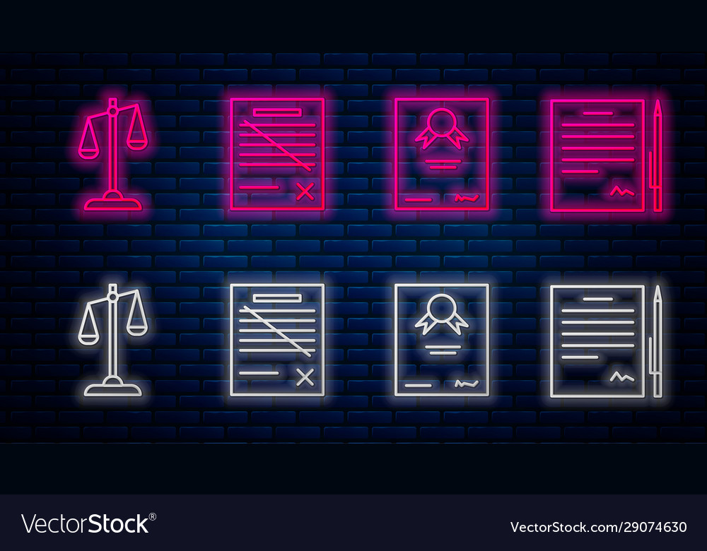 Set line delete file document certificate Vector Image Set line delete file document certificate Vector Image