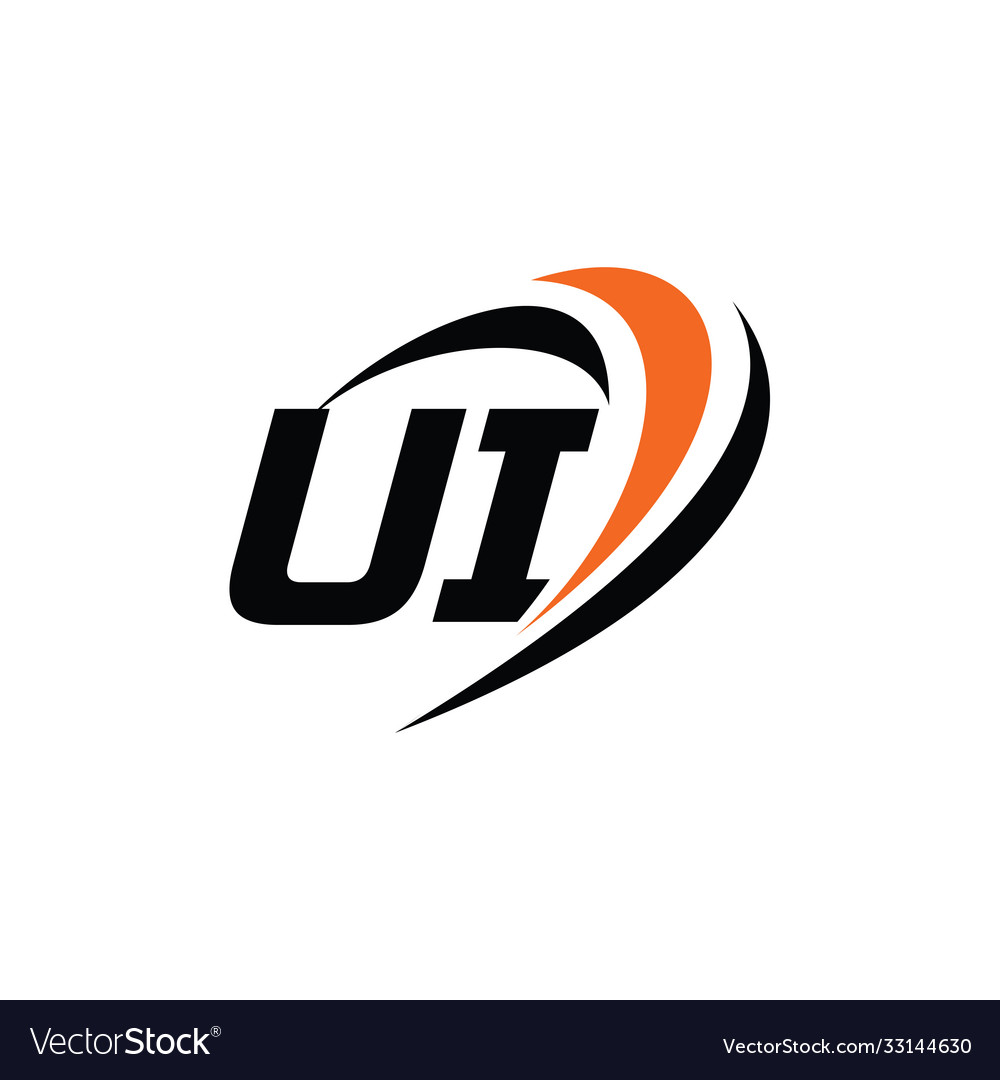 Ui monogram logo Royalty Free Vector Image - VectorStock