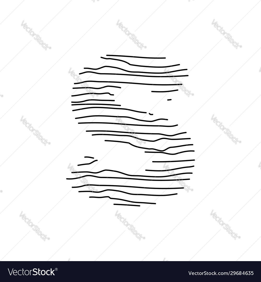 Abstract line initial s Royalty Free Vector Image