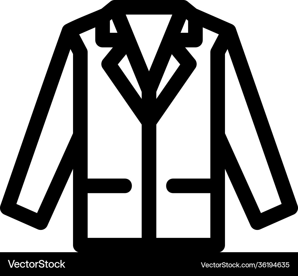 Blazer icon or logo isolated sign symbol Vector Image