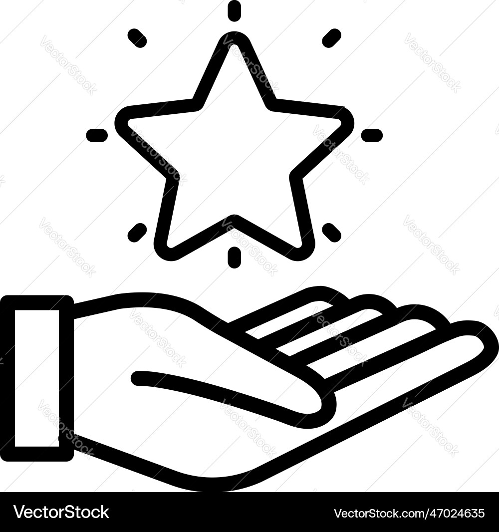 Bonus points icon a discount symbol with a star Vector Image