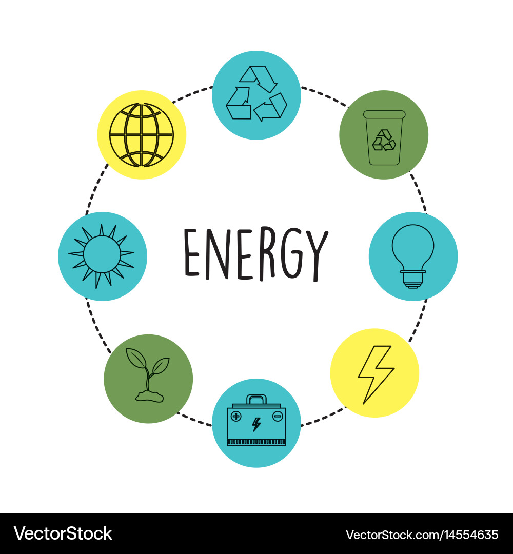 Environment buttons icons to care planet Vector Image