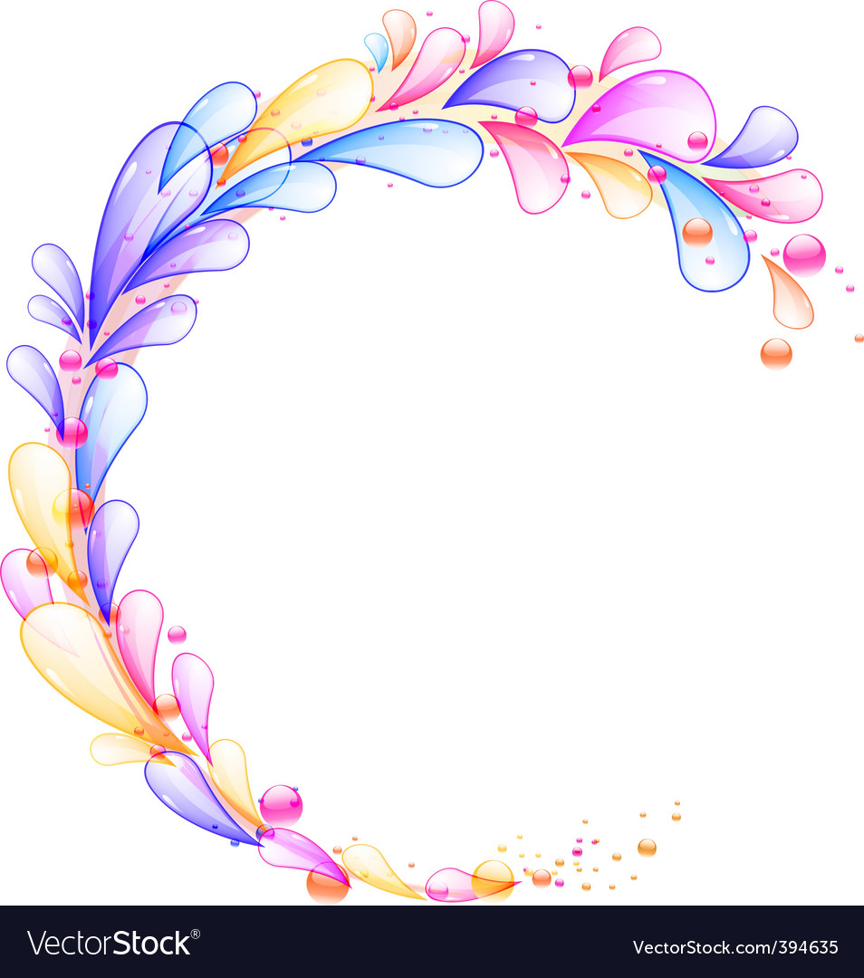 Liquid lava border Royalty Free Vector Image - VectorStock