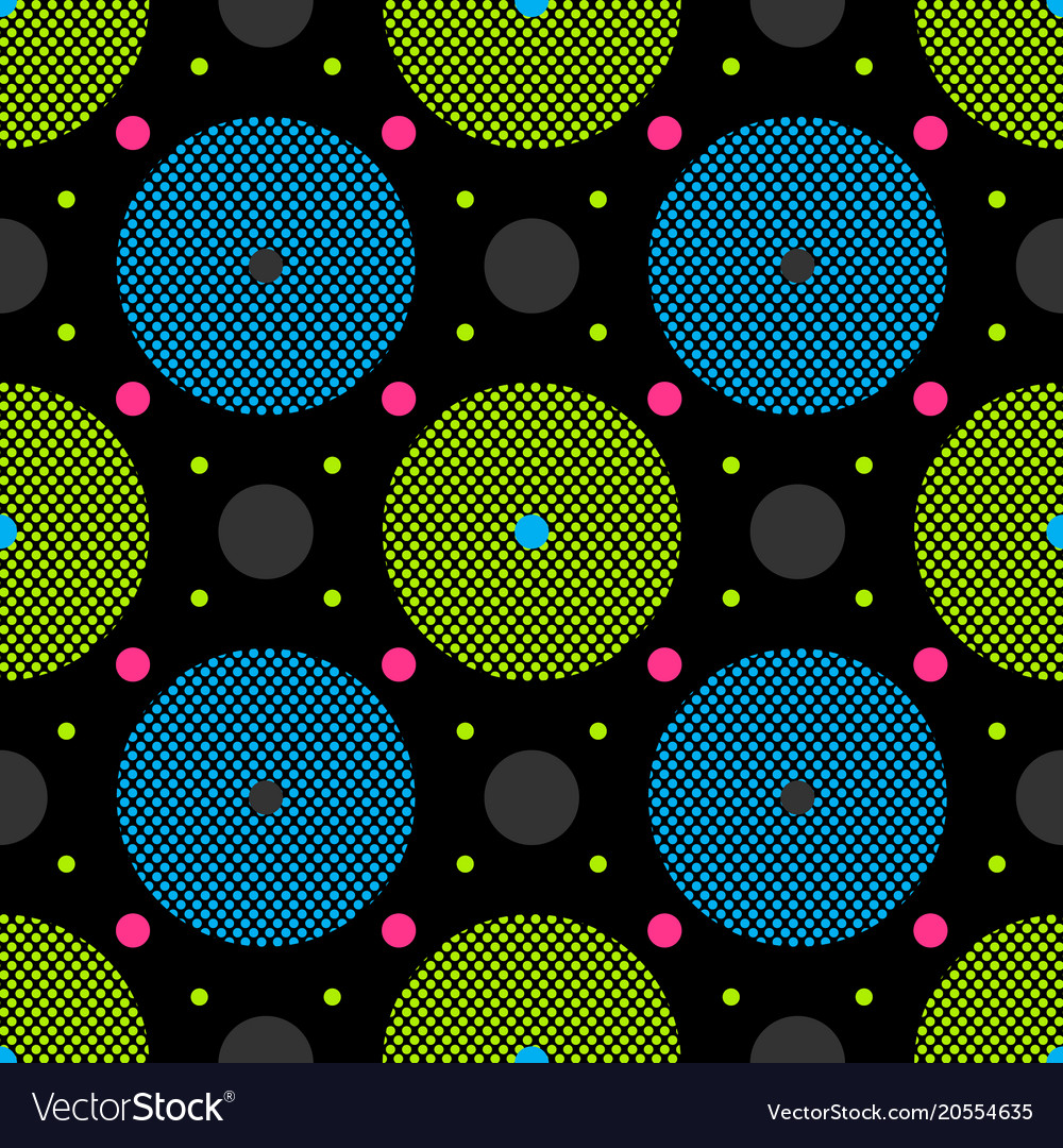 Perforated circle seamless pattern Royalty Free Vector Image
