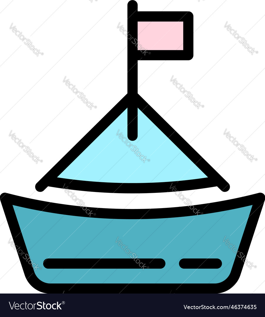 Solution value icon flat Royalty Free Vector Image