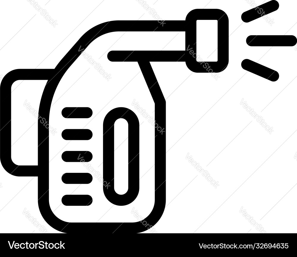 Steam cleaner icon outline style Royalty Free Vector Image