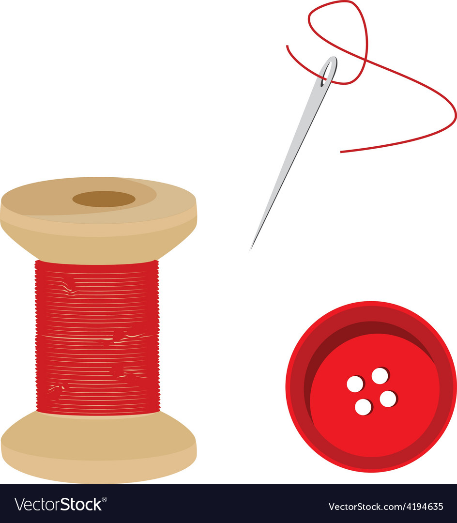 Tailor set red Royalty Free Vector Image - VectorStock