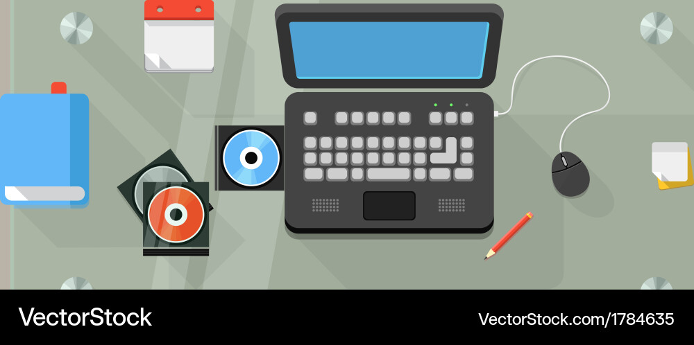 Working place of an office manager Royalty Free Vector Image