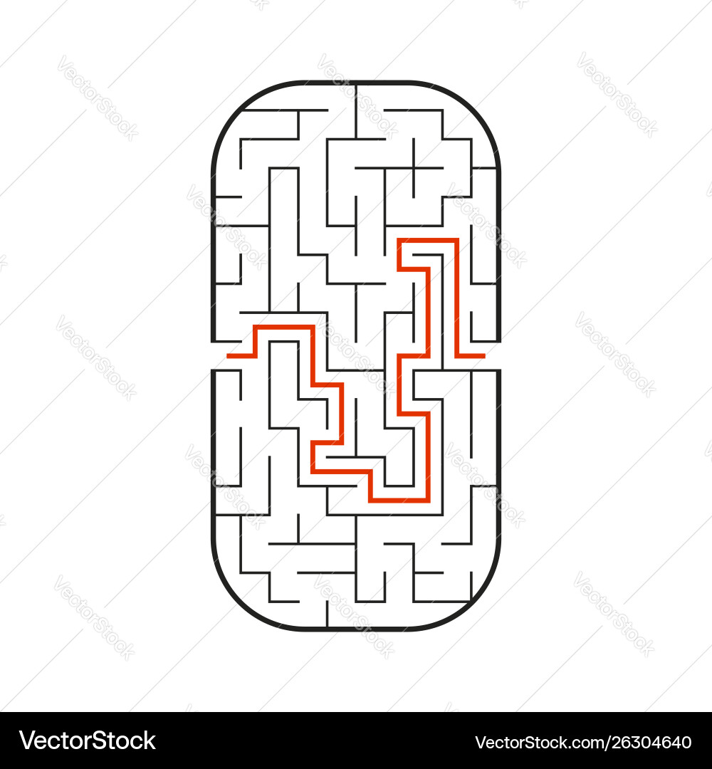 Abstract labyrinth game for kids puzzle Royalty Free Vector