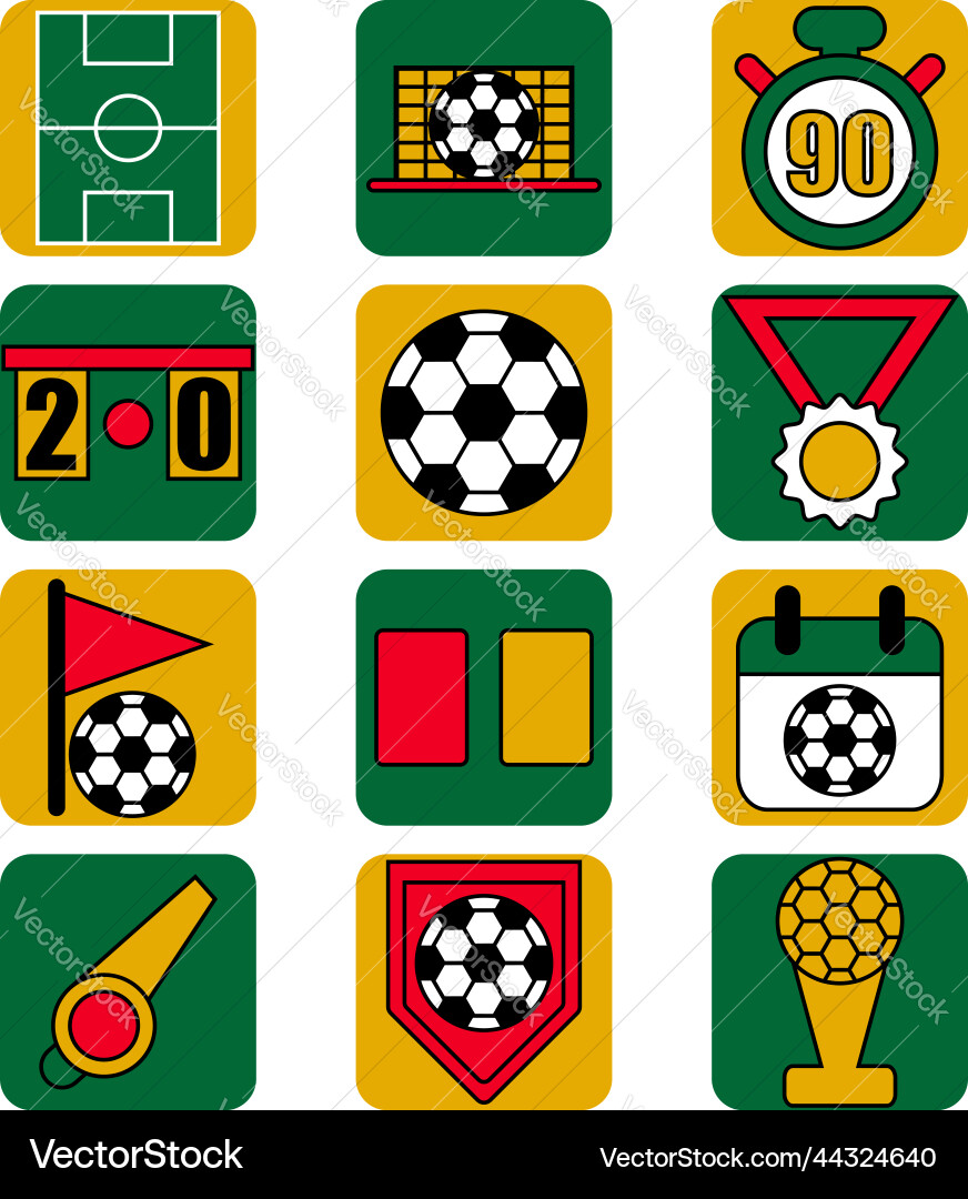 Football game on a white background Royalty Free Vector