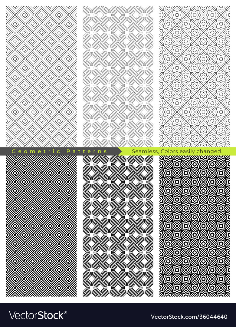 Geometric patterns Royalty Free Vector Image - VectorStock