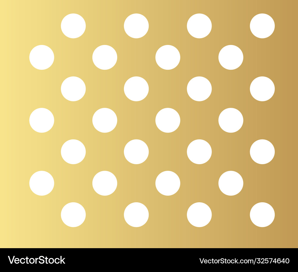 Gold polka dots pattern colorful holiday Vector Image