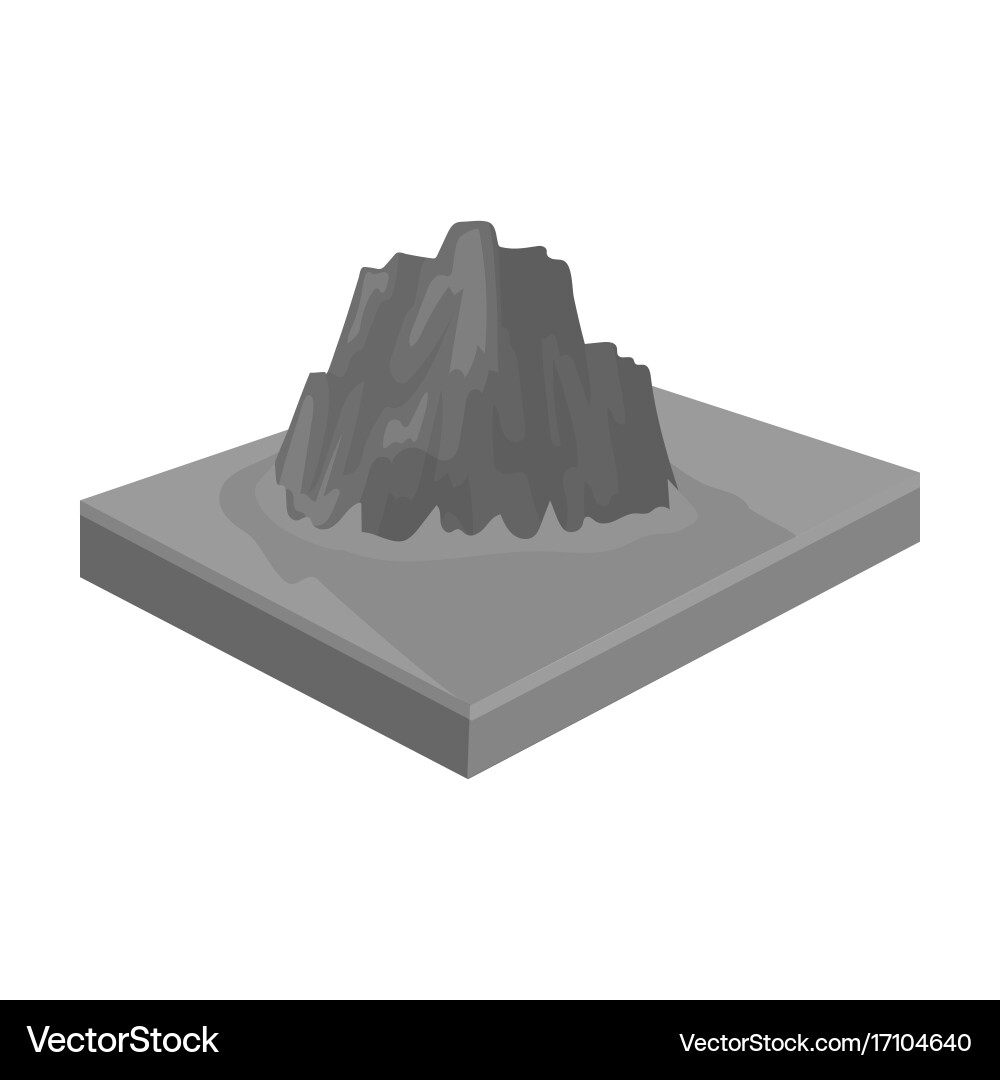 Mountains rocks and landscape relief Royalty Free Vector