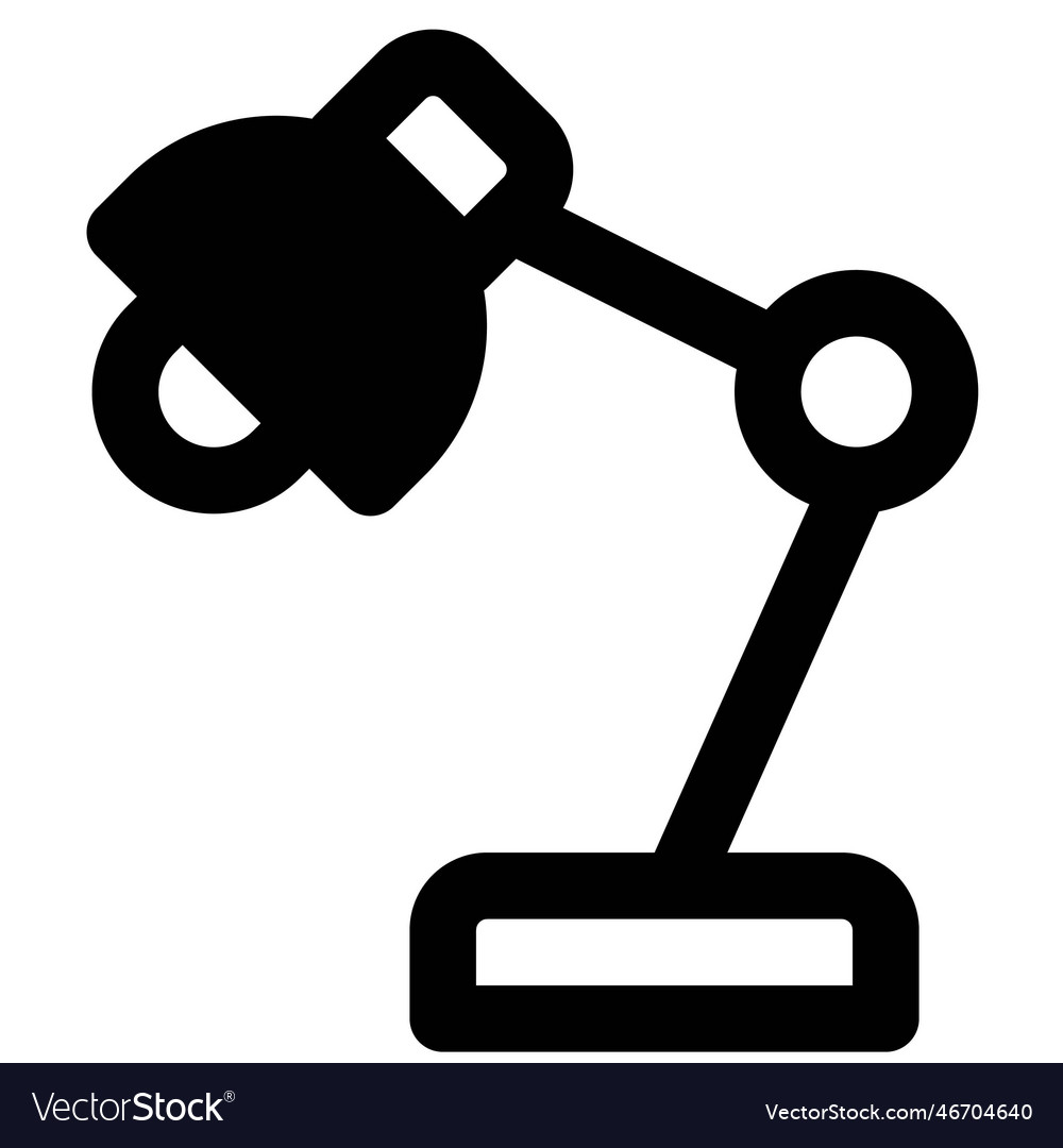 Studying friendly foldable table light Royalty Free Vector