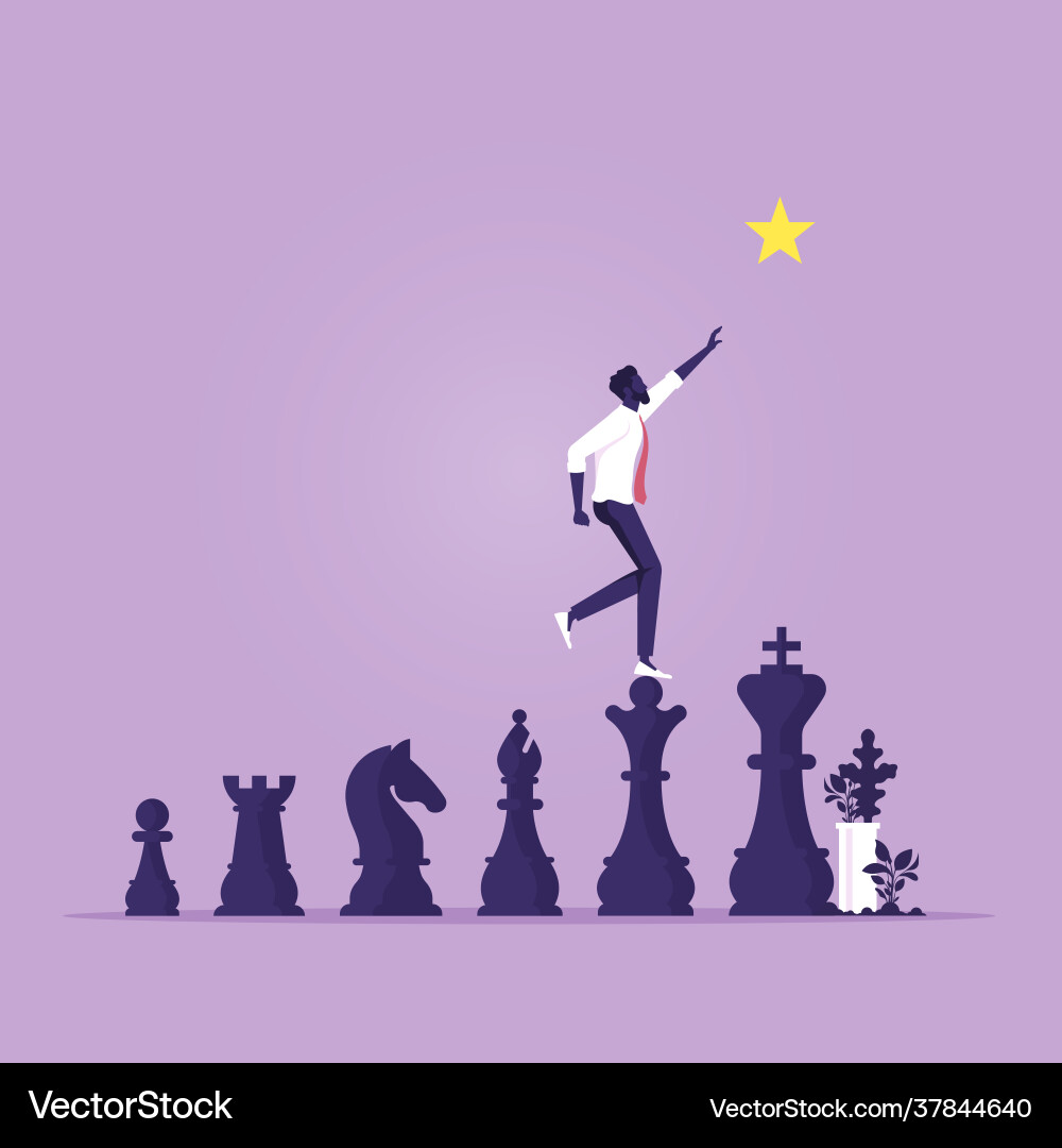Successful business strategy and vision concept Vector Image