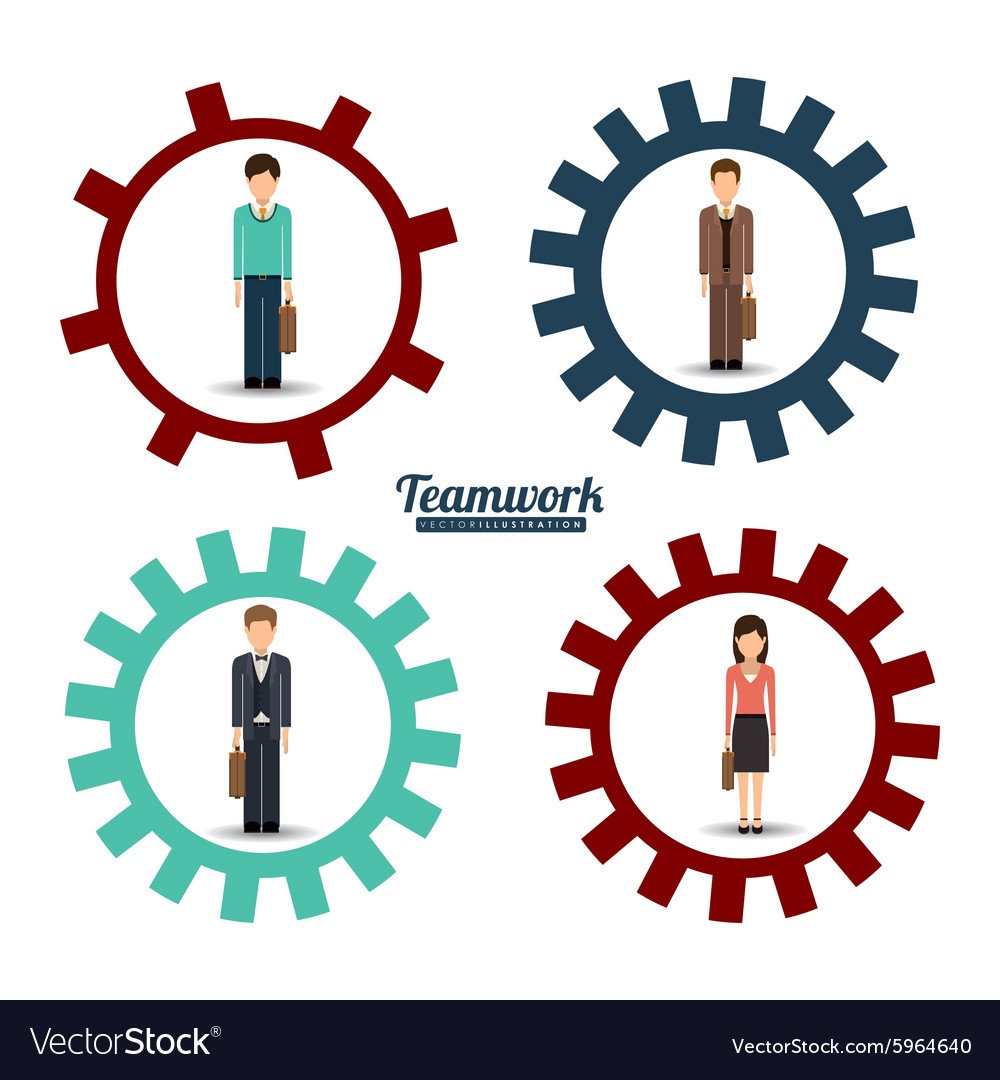 Teamwork design Royalty Free Vector Image - VectorStock