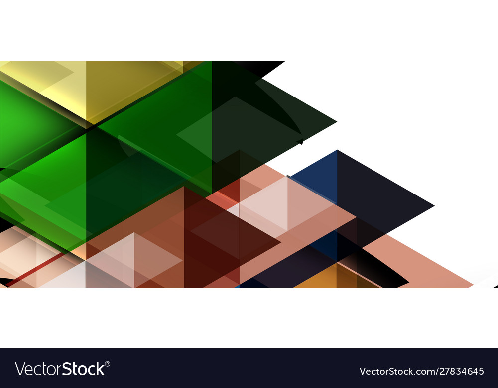 Abstract triangle pattern colorful backdrop Vector Image
